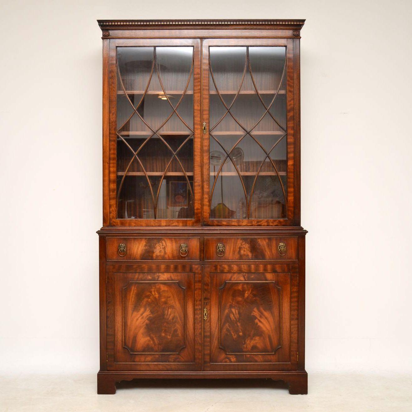 Antique Georgian Style Mahogany Bookcase at 1stDibs | georgian style ...