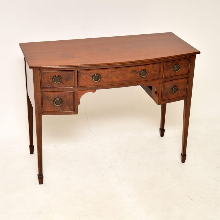 Antique Georgian Style Low Boy Side Table / Desk For Sale at 1stDibs