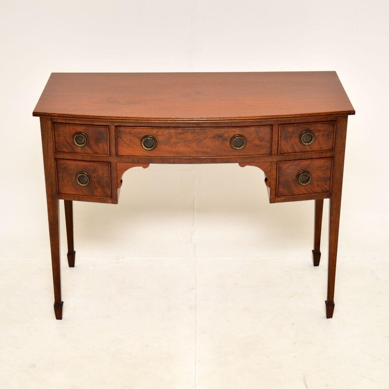 Antique Georgian Style Low Boy Side Table / Desk For Sale at 1stDibs