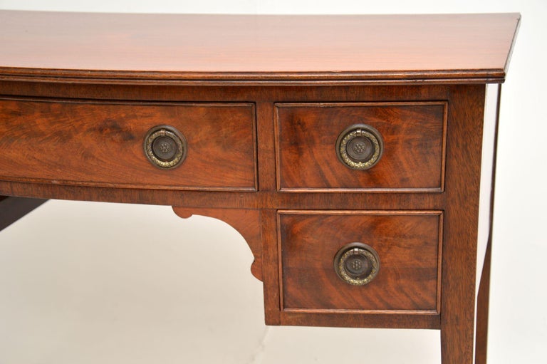Antique Georgian Style Low Boy Side Table / Desk For Sale at 1stDibs