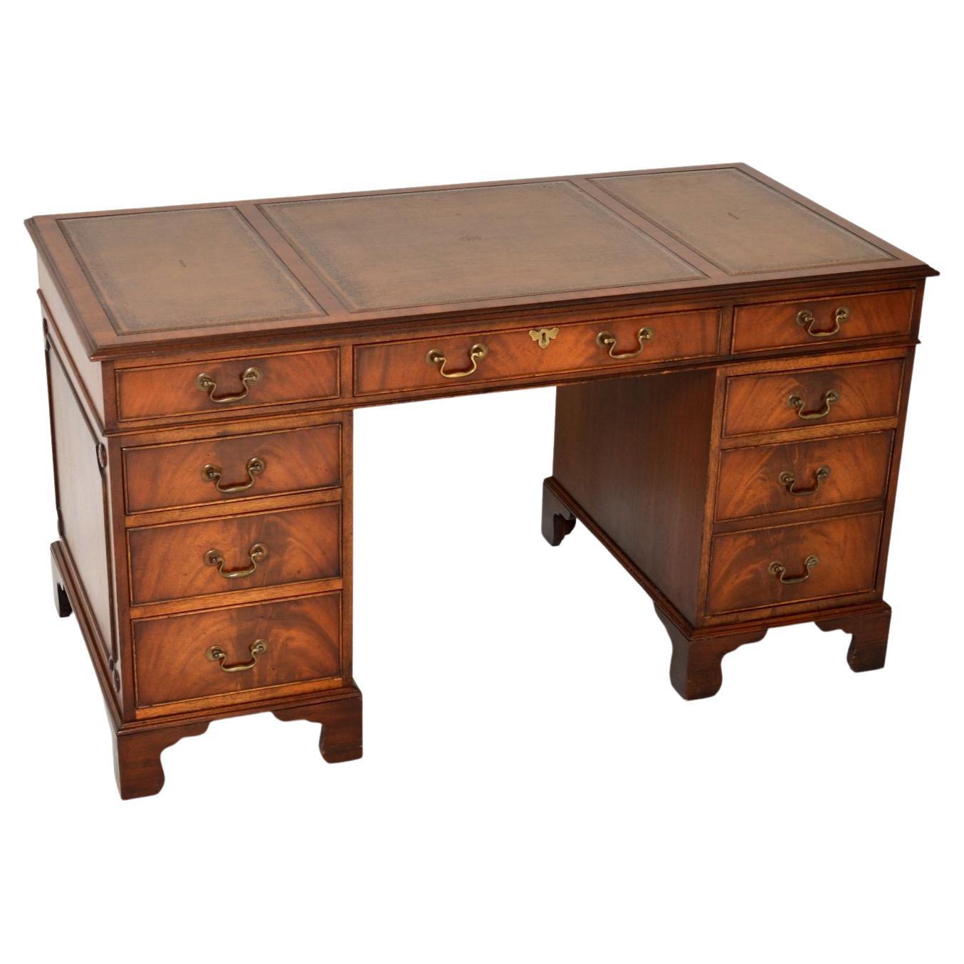 Antique Georgian Style Mahogany Bonheur Du Jour Desk at 1stDibs