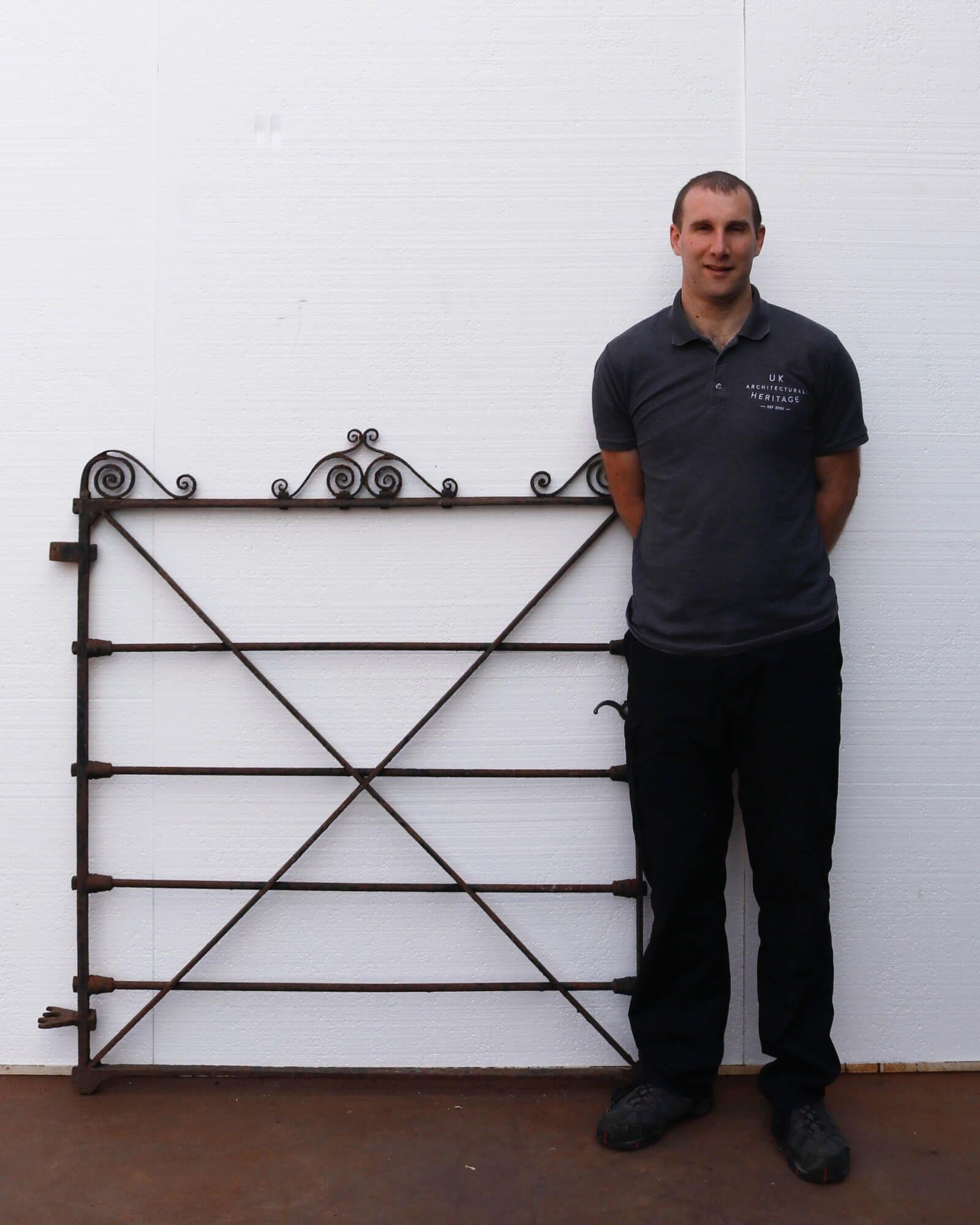 Antique Georgian Wrought Iron Side Gate For Sale at 1stDibs