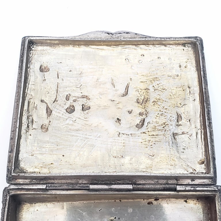 Antique German 800 Silver Cigarette Box at 1stDibs