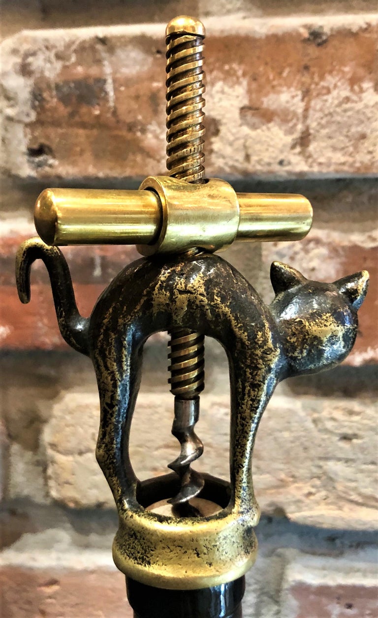 Antique German Black Cat Corkscrew by Monopol Usbeck Co., circa 1900 ...