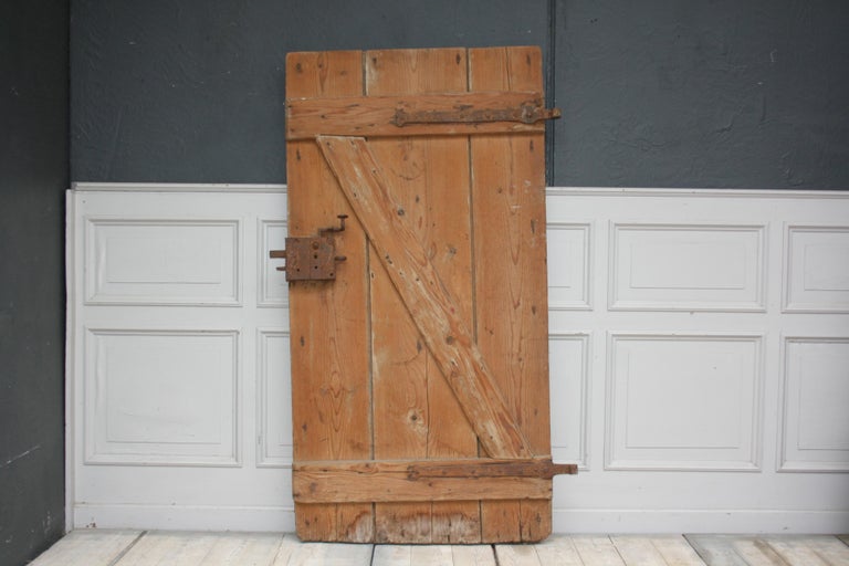 Antique German Door Made of Oak and Fir Wood For Sale at 1stDibs