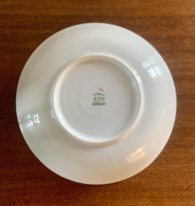Antique German Greek Key Rimmed Berry Bowls by Kpm, 1920s For Sale at ...