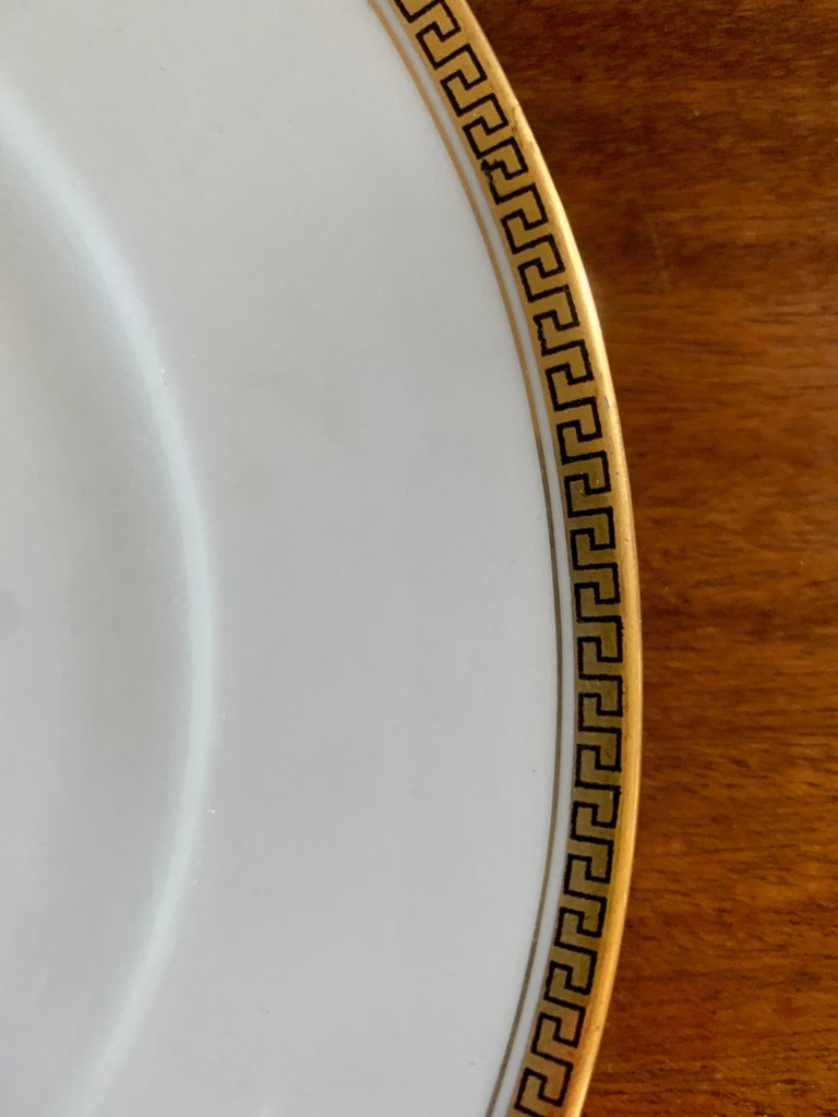 Antique German Greek Key Rimmed Luncheon Plates by Kpm, 1920s For Sale ...