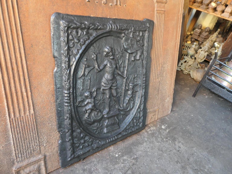 Antique German 'Jesus' Fireback, 18th Century For Sale at 1stDibs