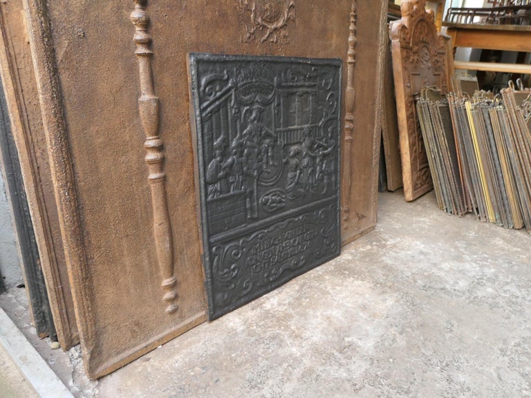 Antique German 'Judgement of Solomon' Fireback, 17th Century For Sale ...