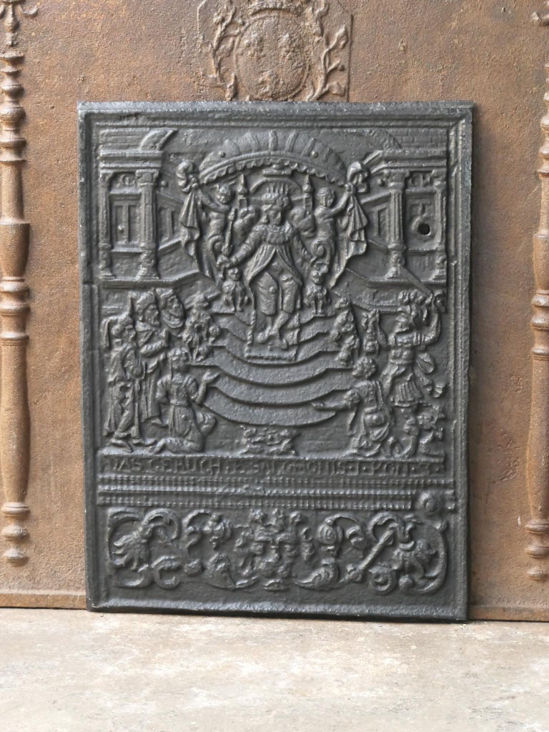 Antique German 'Judgement of Solomon' Fireback, 17th Century For Sale ...