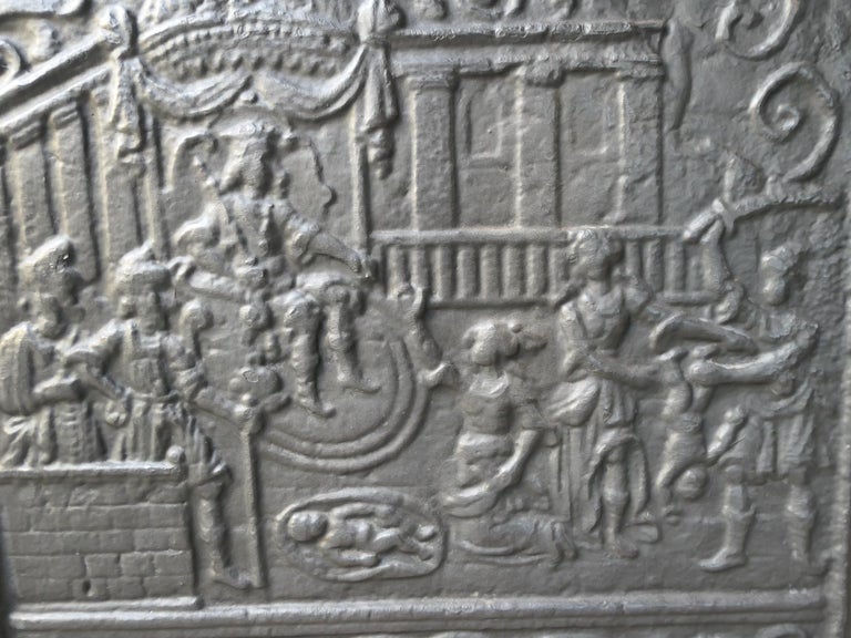 Antique German 'Judgement of Solomon' Fireback, 17th Century For Sale ...