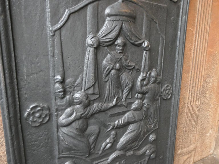 Antique German 'Judgement of Solomon' Fireback, 18th Century For Sale ...