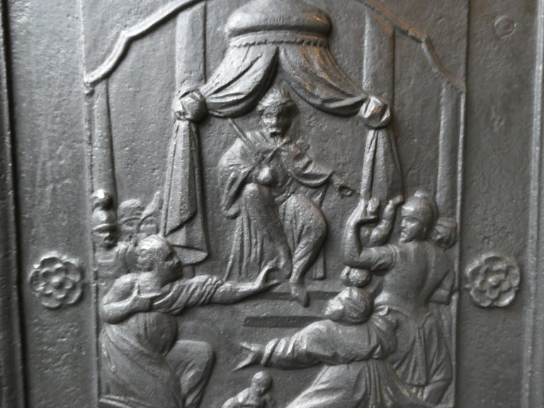 Antique German 'Judgement of Solomon' Fireback, 18th Century For Sale ...