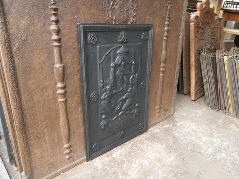 Antique German 'Judgement of Solomon' Fireback, 19th Century For Sale ...