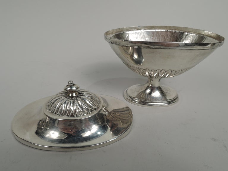 Antique German Neoclassical Silver Covered Urn For Sale at 1stDibs