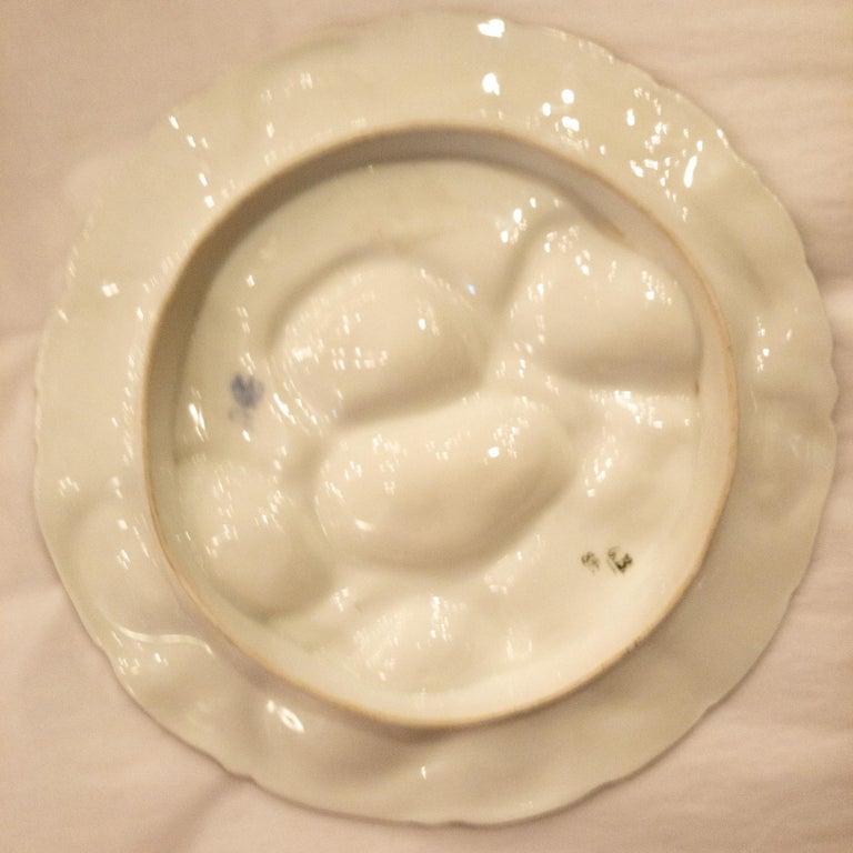 Antique German Porcelain Turkey Pattern Oyster Plate signed Carl ...