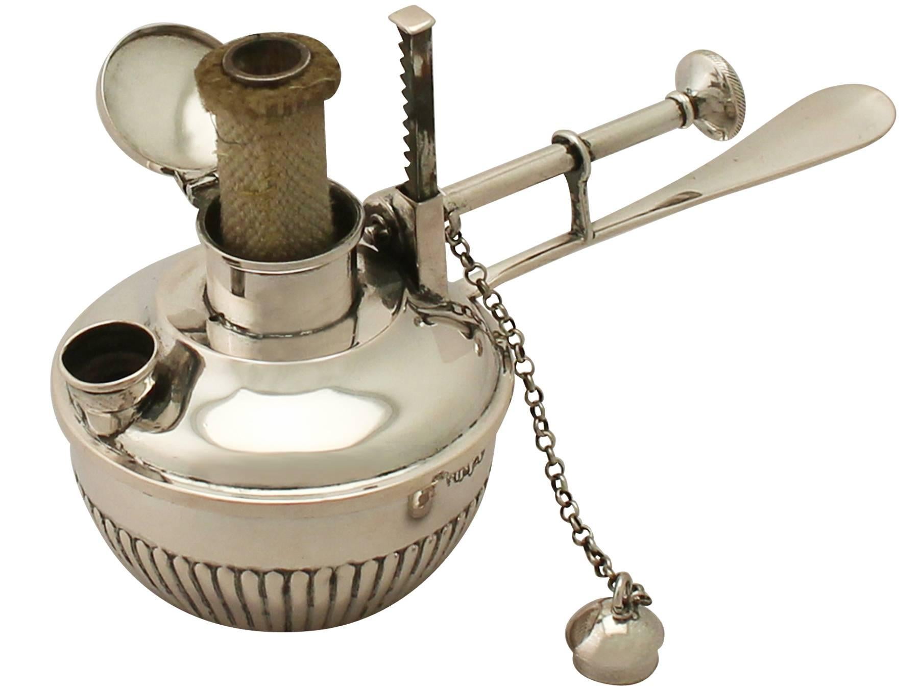 Antique German Queen Anne Style Silver Spirit Kettle, Circa 1910 at ...