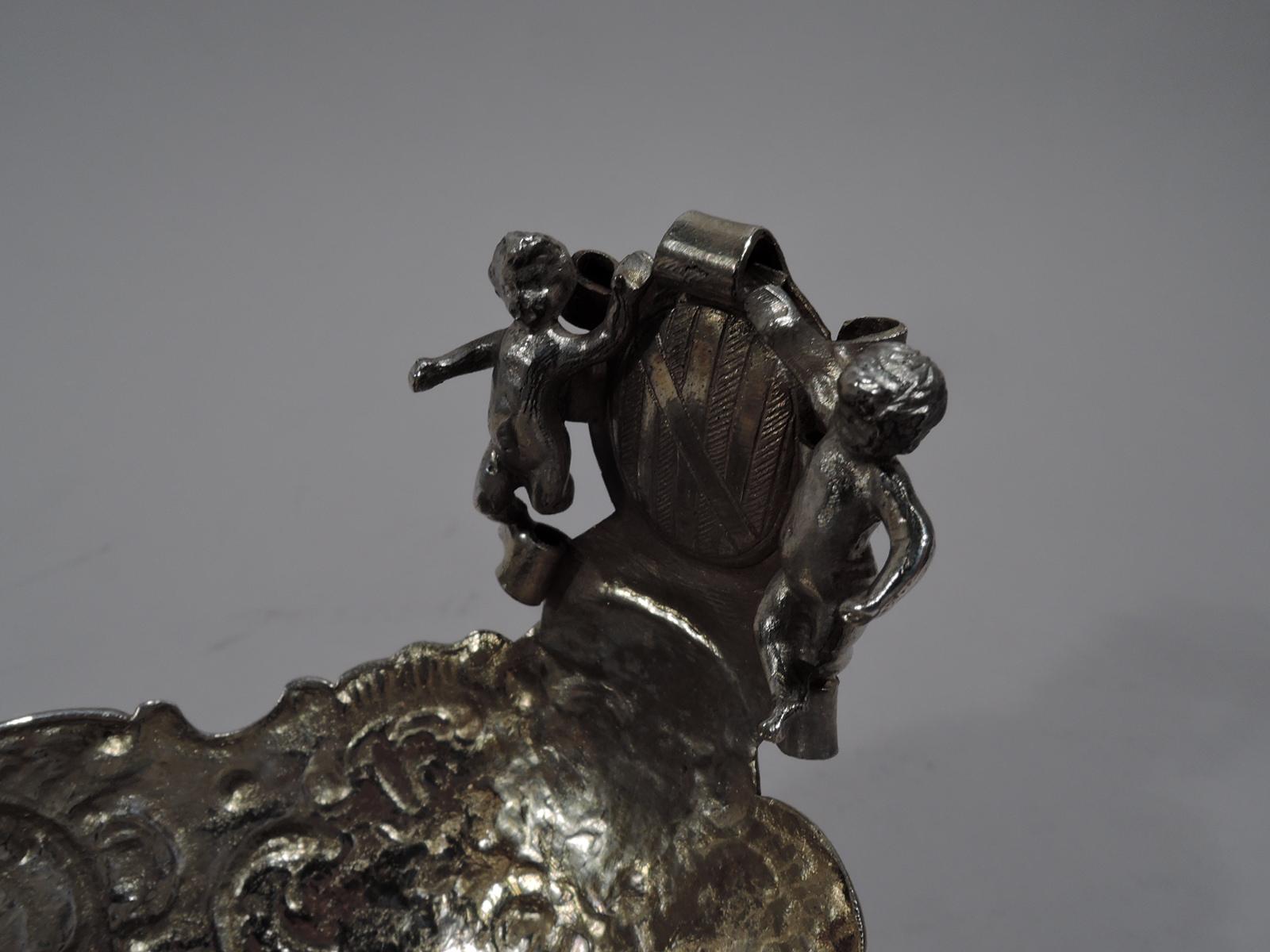 Antique German Rococo Revival Silver Reindeer-Harnessed Sleigh For Sale ...