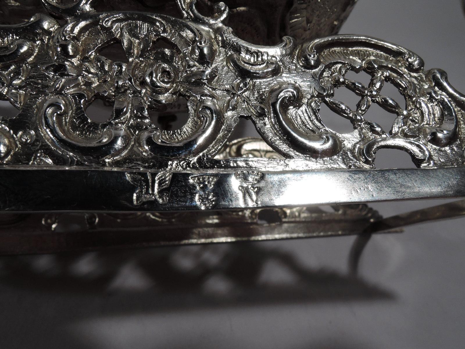 Antique German Rococo Revival Silver Reindeer-Harnessed Sleigh For Sale ...