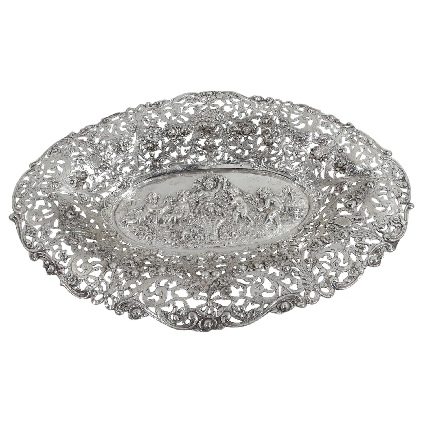 Antique German Rococo Revival Silver Reindeer-Harnessed Sleigh For Sale ...