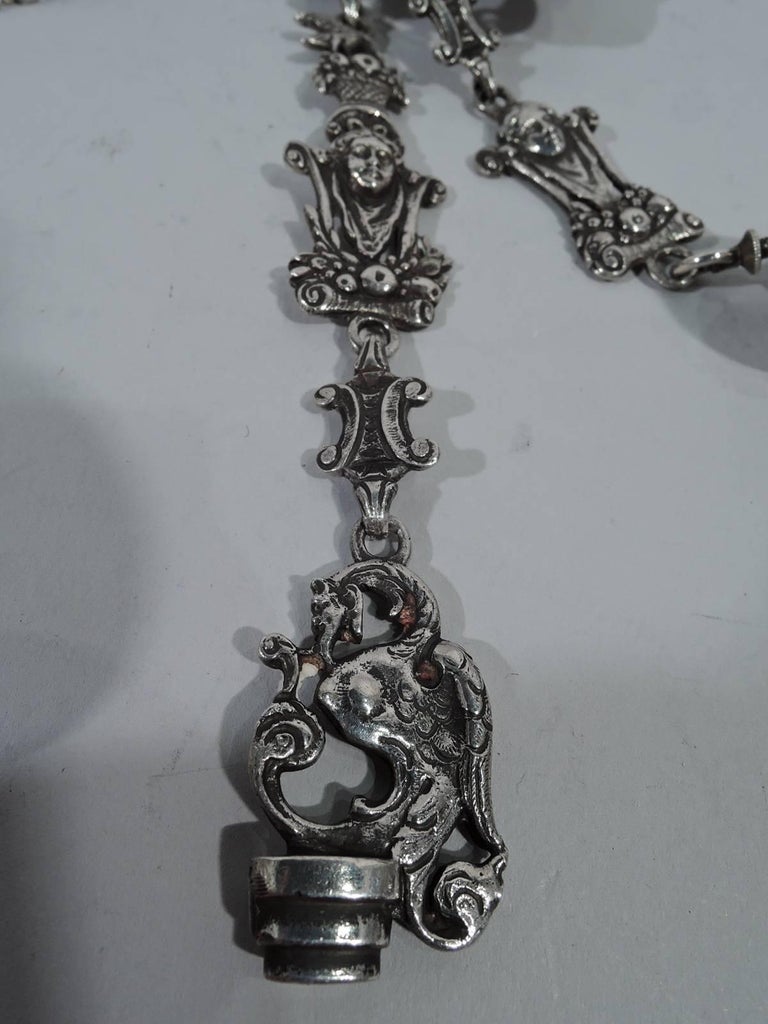 Antique German Silver Chatelaine for the Lady of the Manor For Sale at ...
