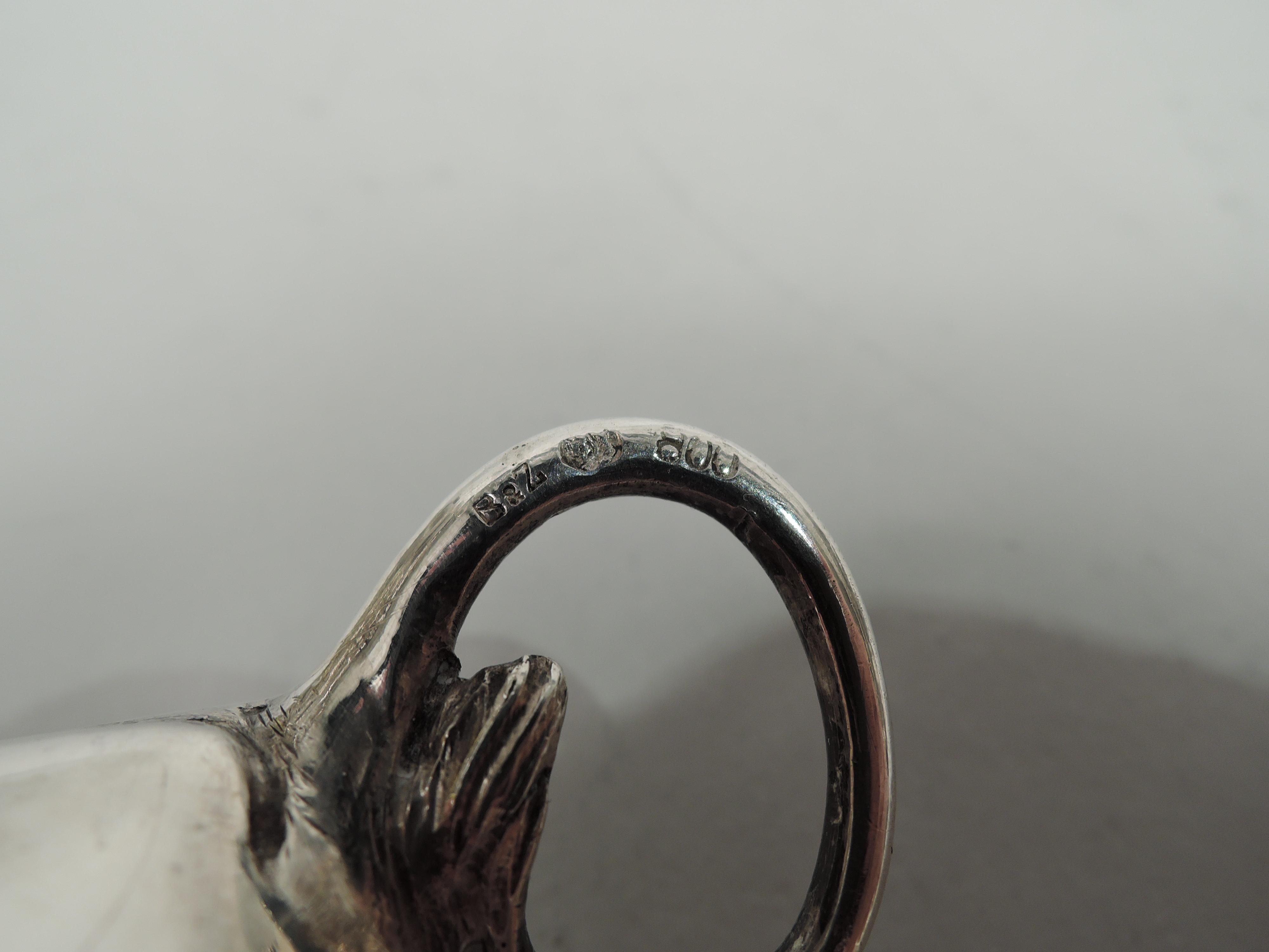 Antique German Silver Cow Creamer For Sale at 1stDibs