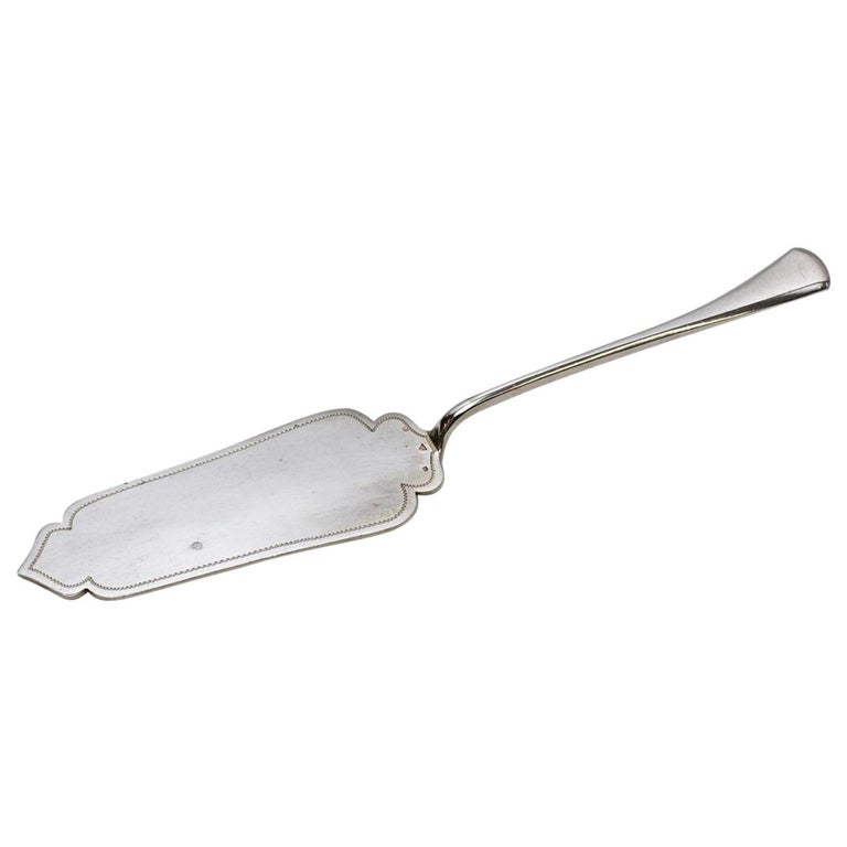 Antique German Silver Plated Pie/Cake Server For Sale at 1stDibs