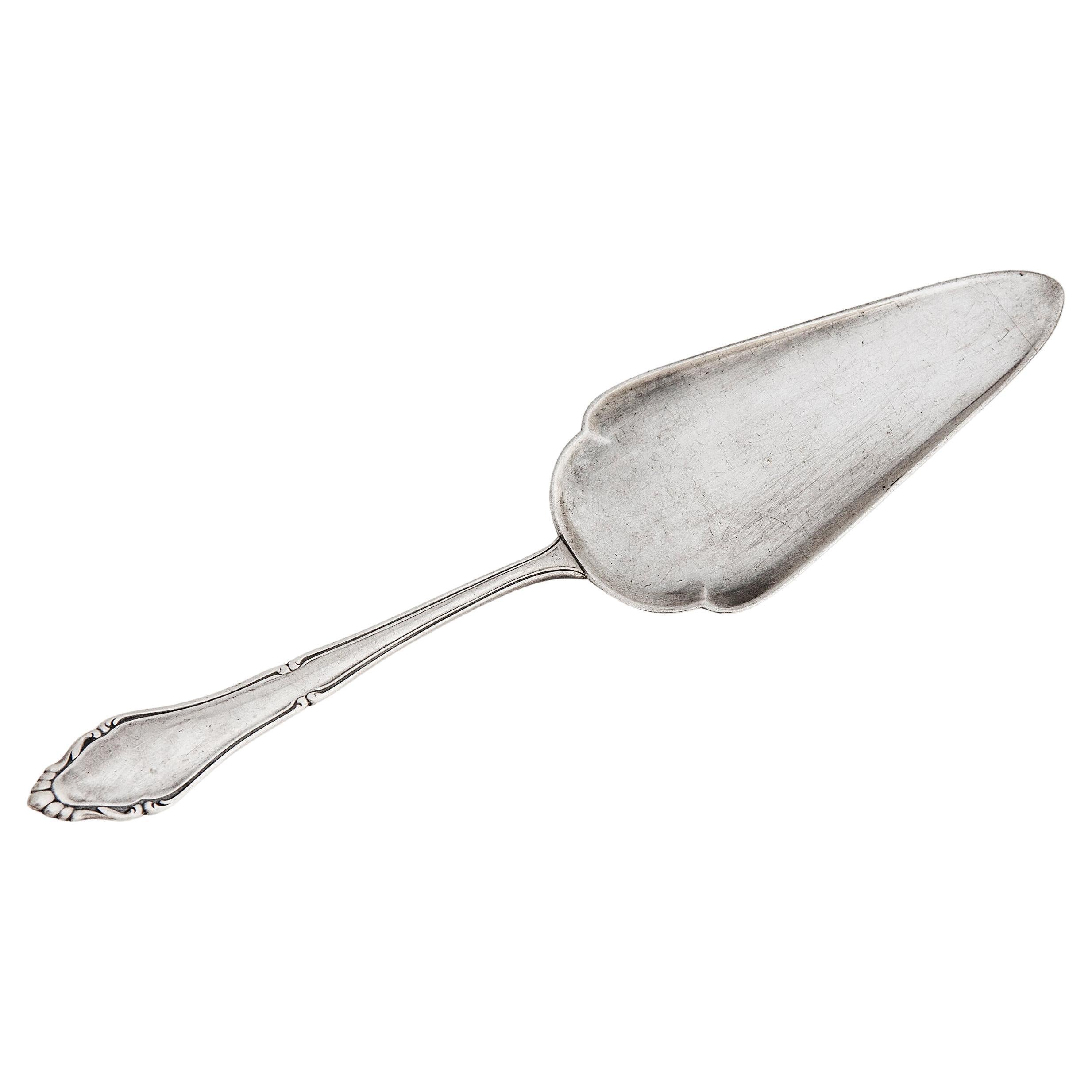 Antique German Silverplate Cake Server and Cake Fork; Set of 9 For Sale ...