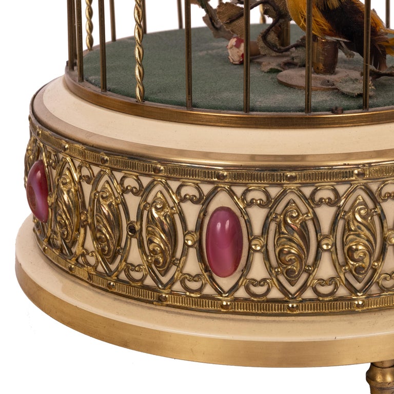 Antique German Singing Twin Bird Cage Music Box Automaton Karl ...