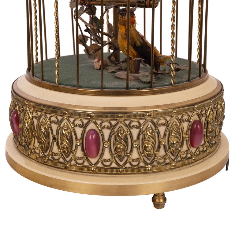 Antique German Singing Twin Bird Cage Music Box Automaton Karl ...