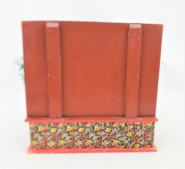 Antique German Toy Automaton Music Box with Girls Dancing Around the ...