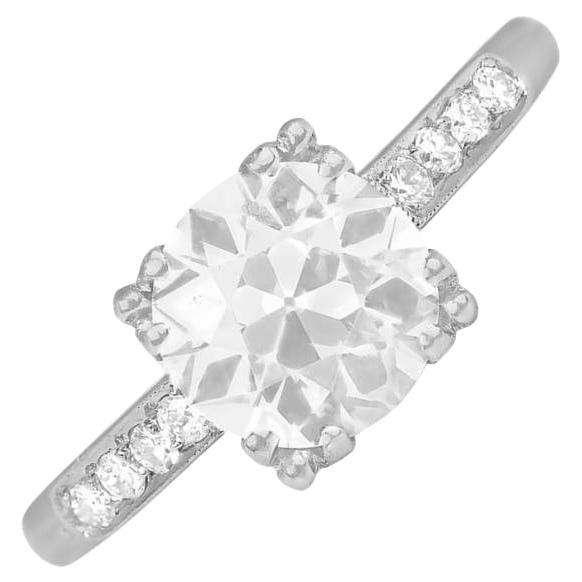 Antique GIA 0.90ct Old European Cut Diamond Engagement Ring, Platinum ...