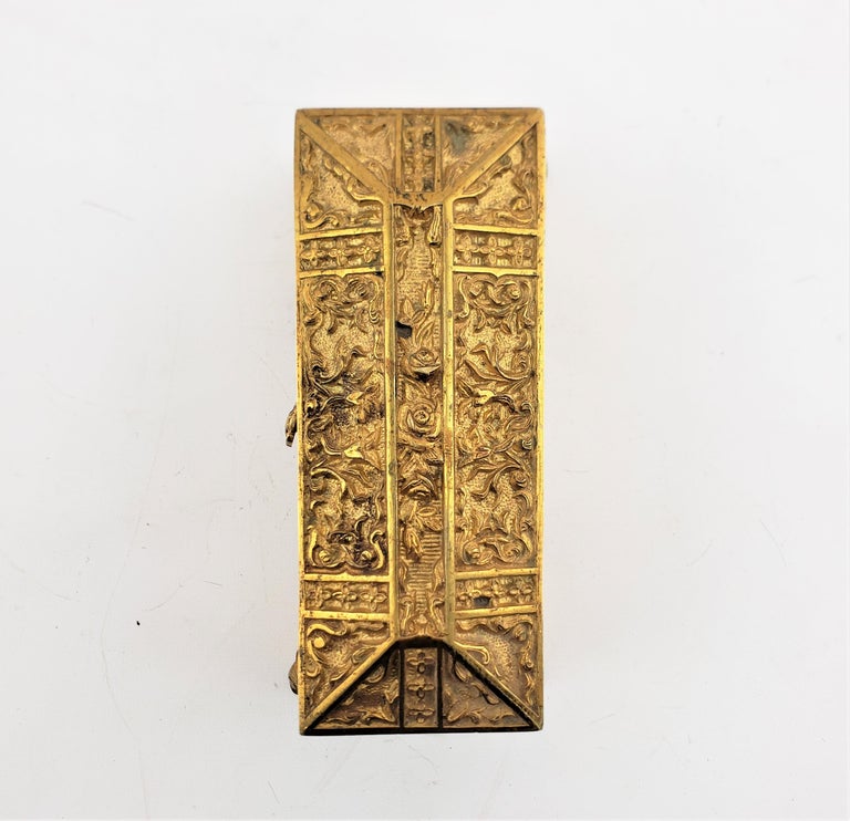 Antique Gilt Bronze Decorative Jewelry Box or Casket with Floral ...