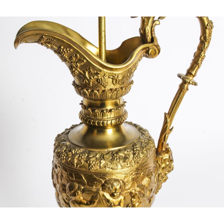Antique Gilt Bronze Renaissance Revival Table Lamp, 19th Century For ...