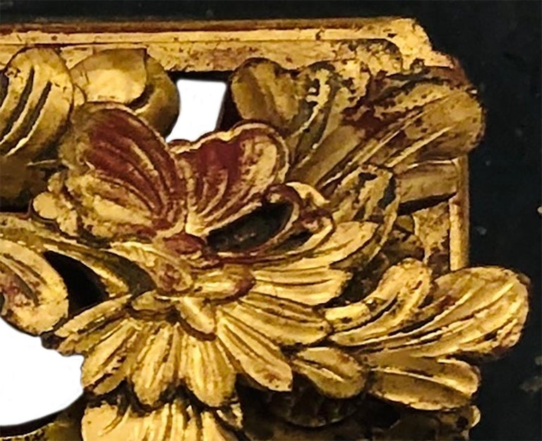 Antique Gilt Hand Carved Chinese Fragment For Sale at 1stDibs