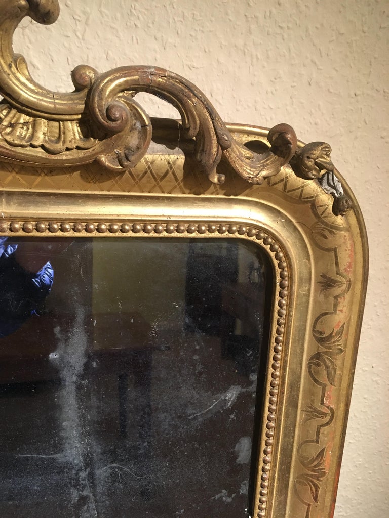 Antique Gilt Mirror at 1stDibs