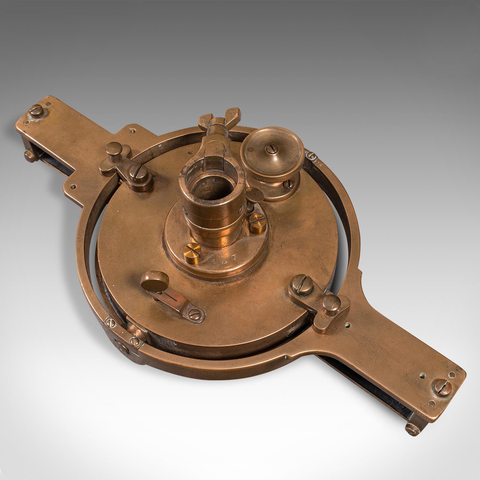 Antique Gimballed Compass, English, Brass, Decorative, Display ...