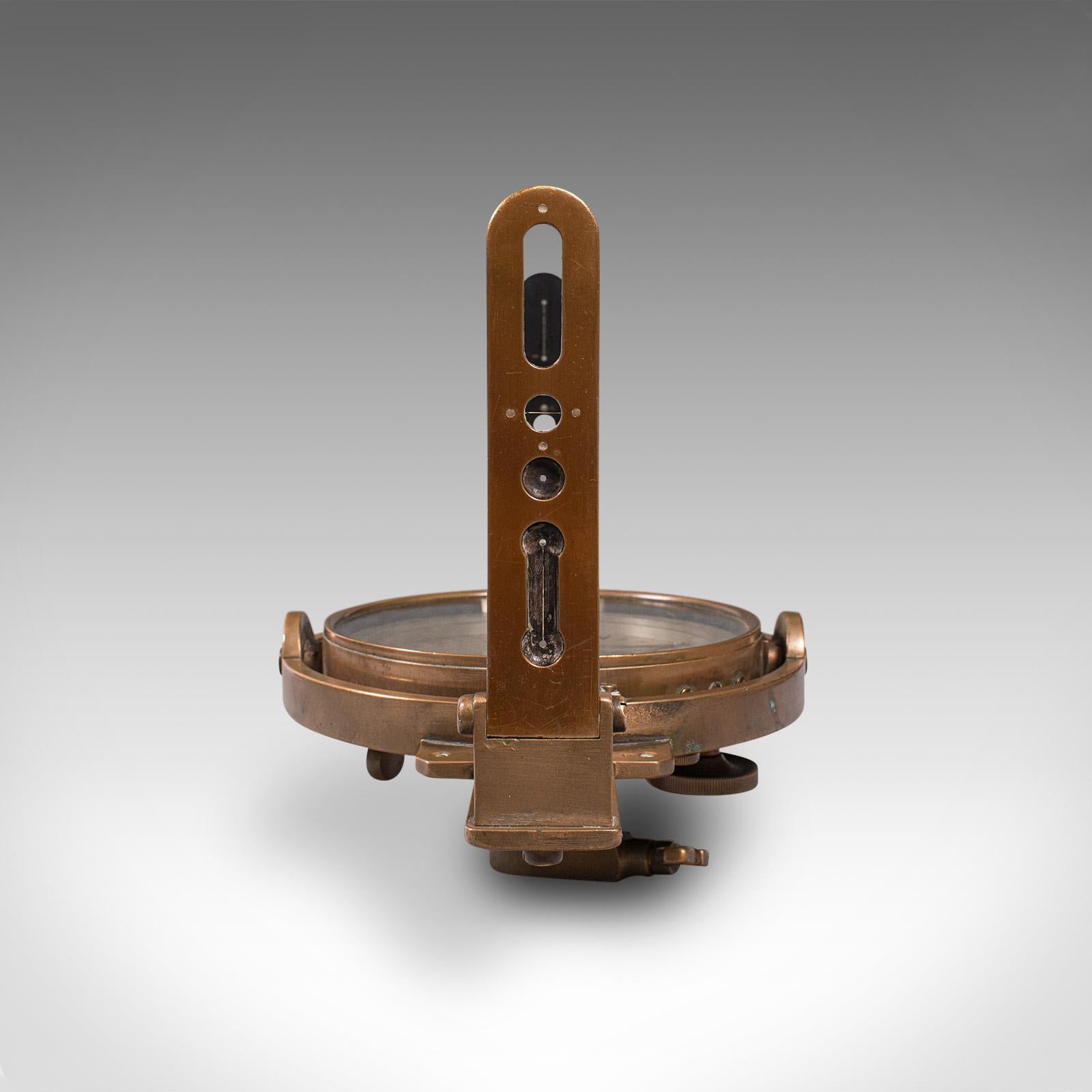 Antique Gimballed Compass, English, Brass, Decorative, Display ...