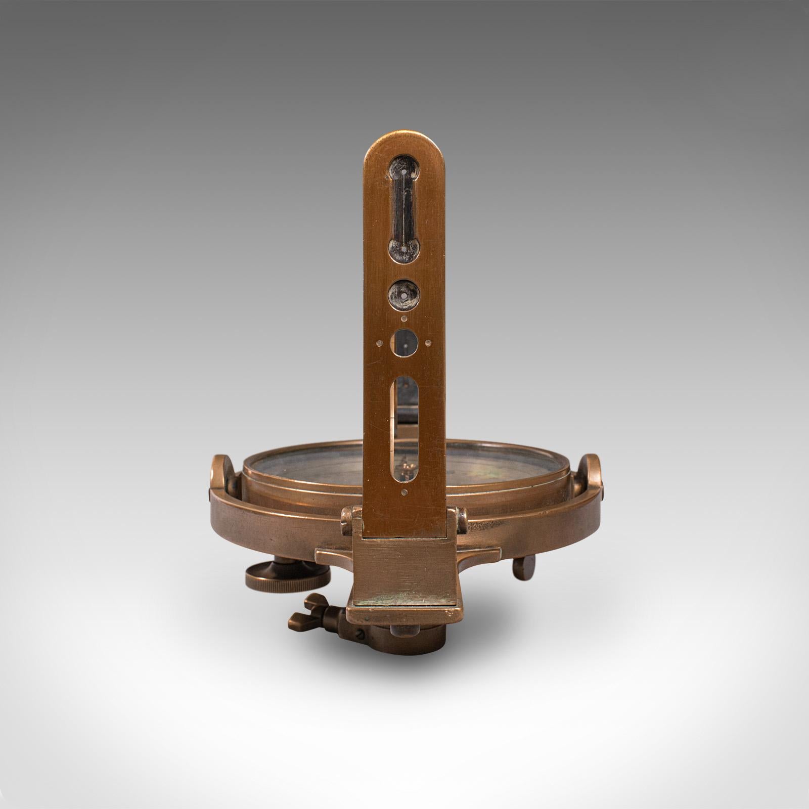 Antique Gimballed Compass, English, Brass, Decorative, Display ...