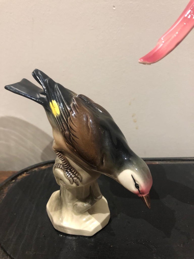 Antique Glass Bell with Ceramic Birds For Sale at 1stDibs | collectible ...