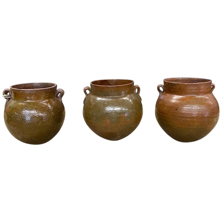 Antique Glazed Ceramic Jars For Sale at 1stDibs