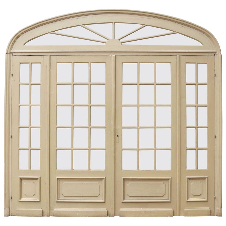 Antique Glazed French Room Divider at 1stDibs
