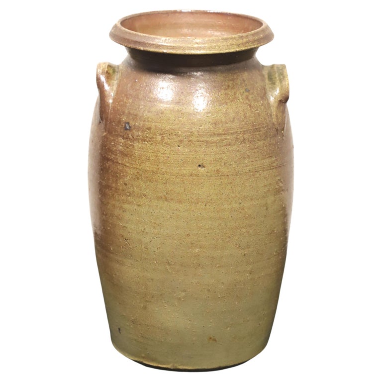 Antique Glazed Pottery Urn For Sale at 1stDibs