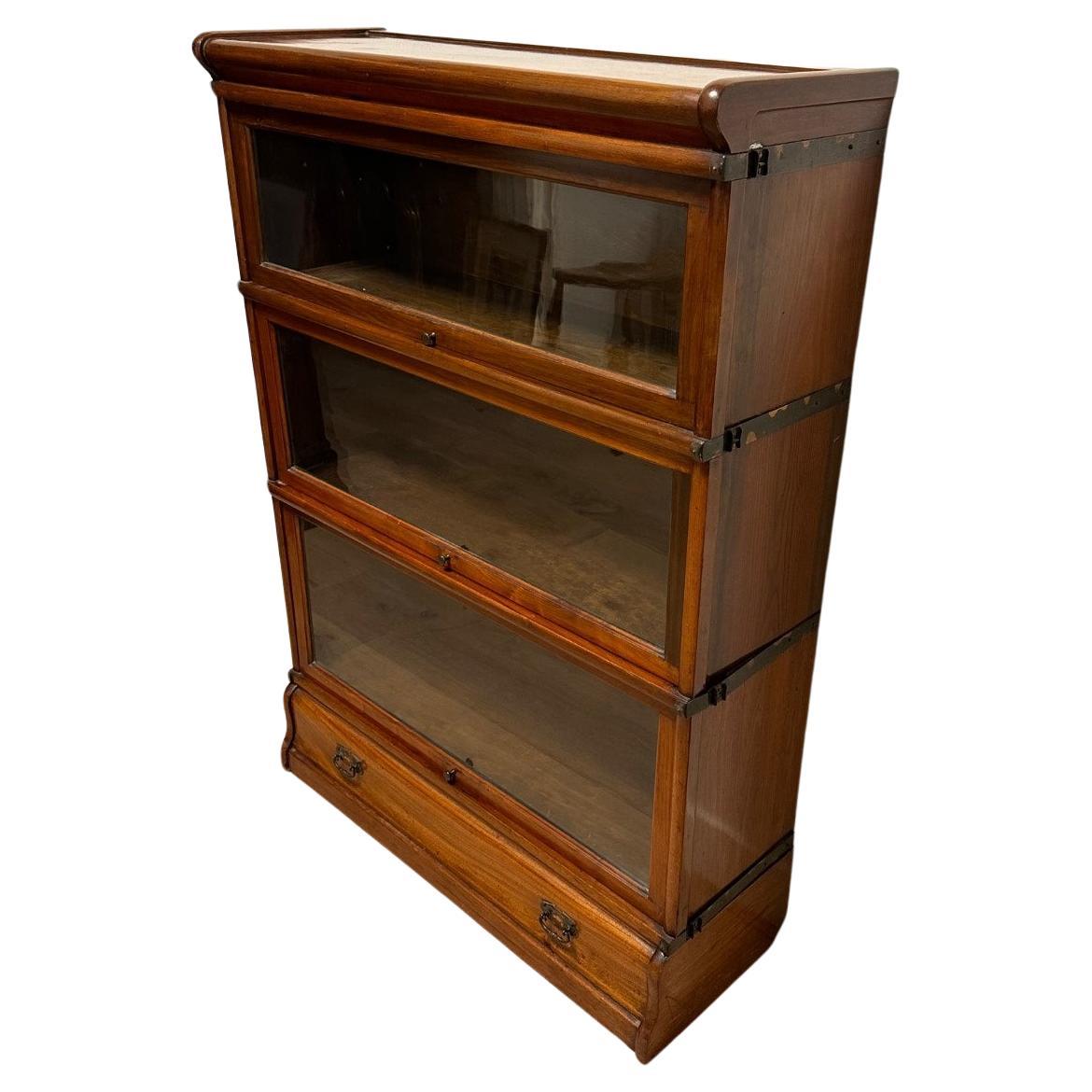 Antique Globe Wernicke Bookcase For Sale at 1stDibs
