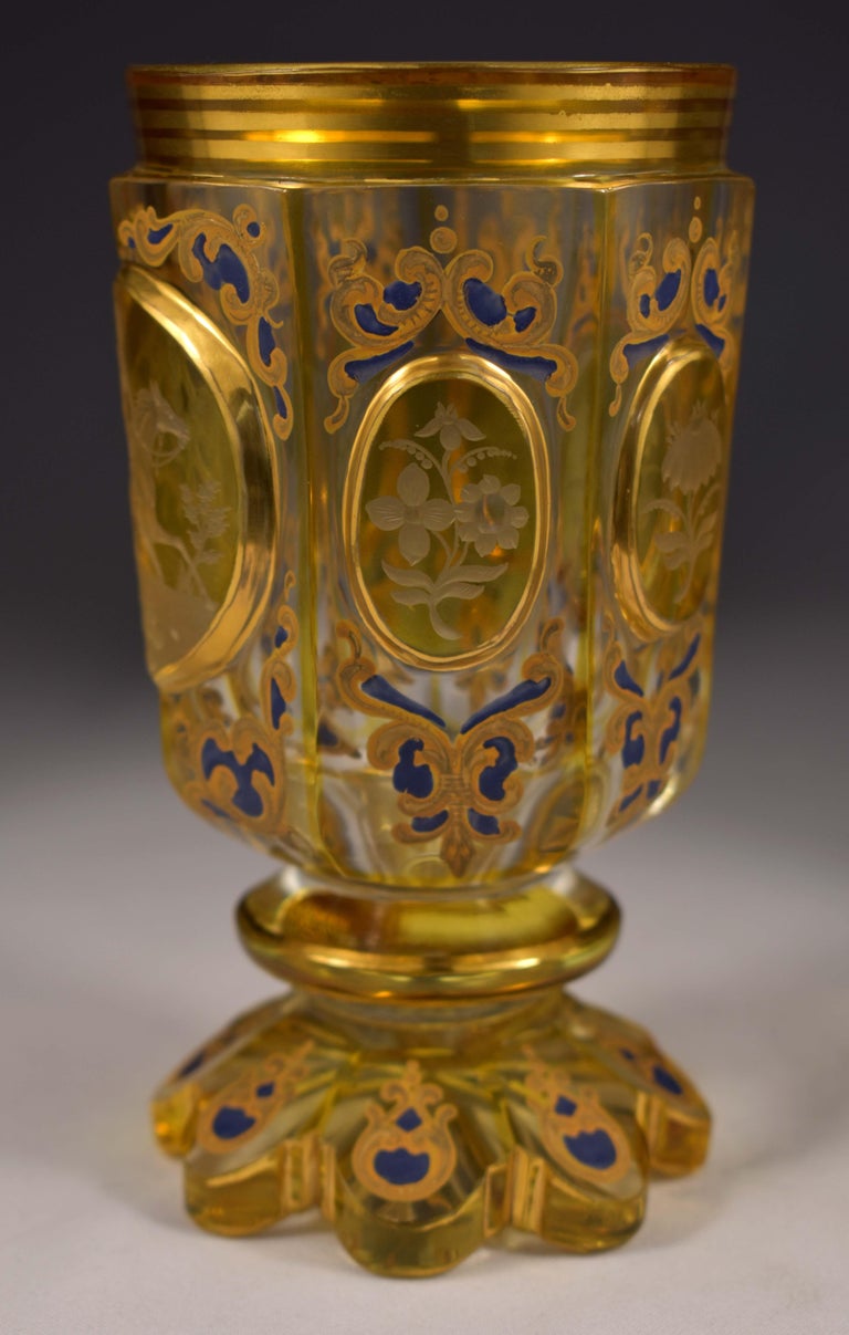 Antique Goblet 19-20th Century, Cut, Engraved and Painted 'Mamluk' For ...