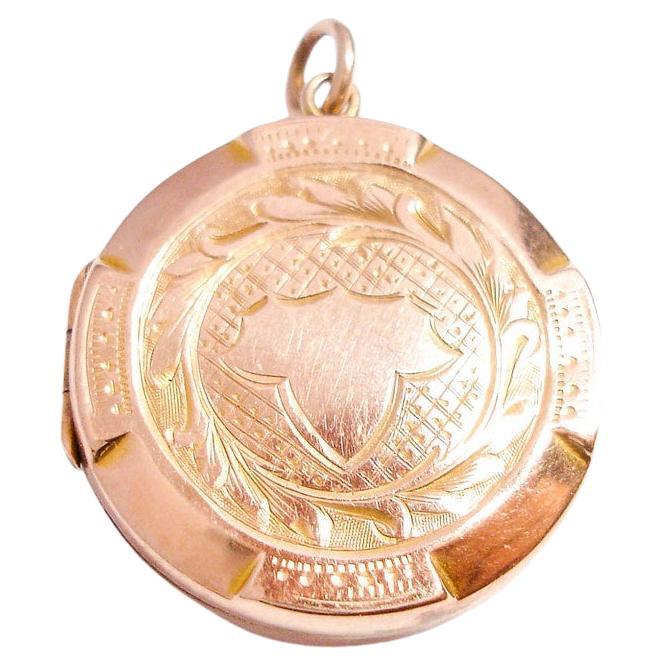 Large Antique Moon and Star Rose Gold and Diamond Locket at 1stDibs ...