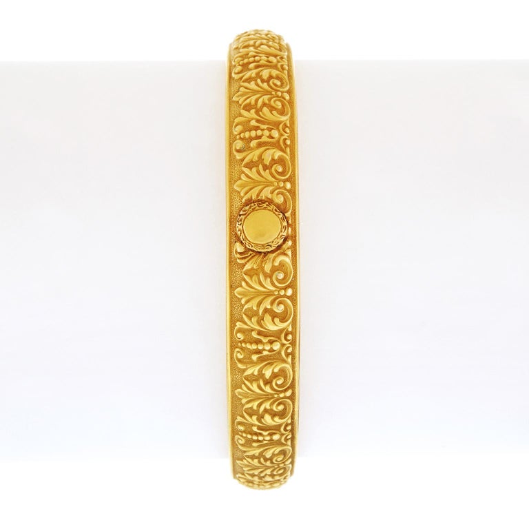Antique Gold Bangle Bracelet For Sale at 1stDibs