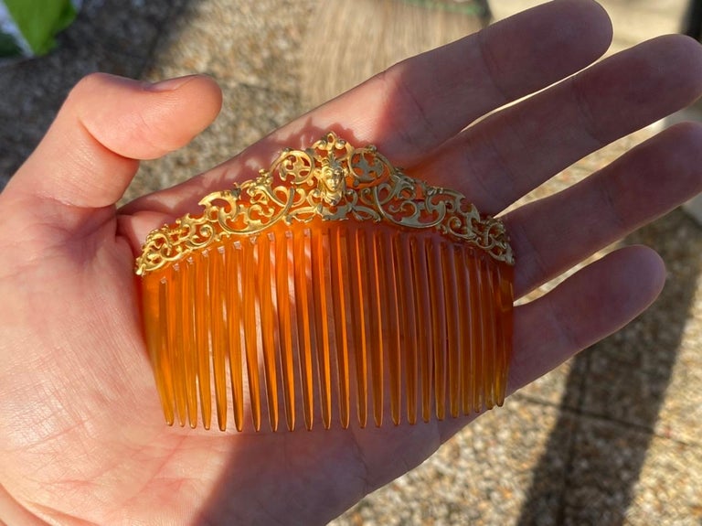 Antique Gold Comb by Wiese For Sale at 1stDibs