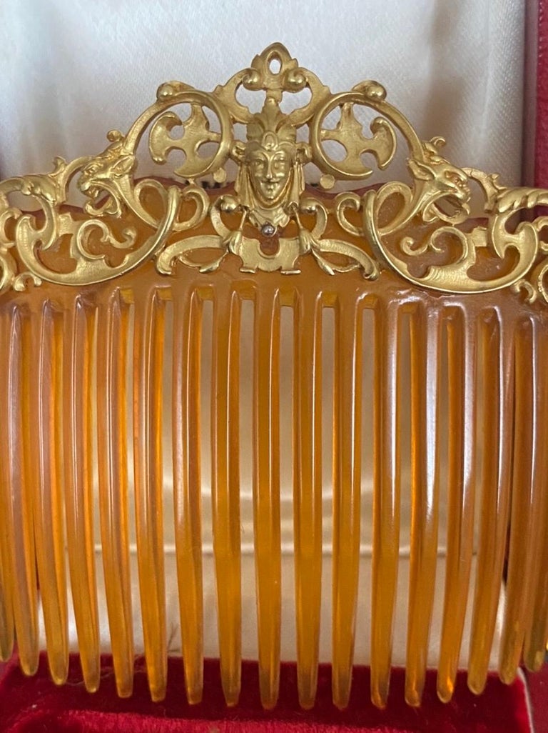 Antique Gold Comb by Wiese For Sale at 1stDibs