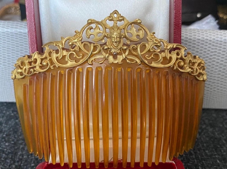 Antique Gold Comb by Wiese For Sale at 1stDibs